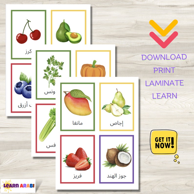 Fruits and Vegetables Cards | Printable Flash Cards | Fruits and ...