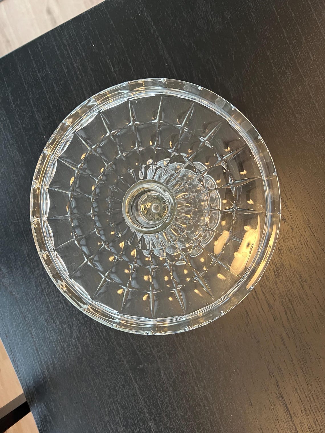 Indiana Glass Co Vintage Heavy EAPG Clear Pedestal Cake Stand Pattern ...