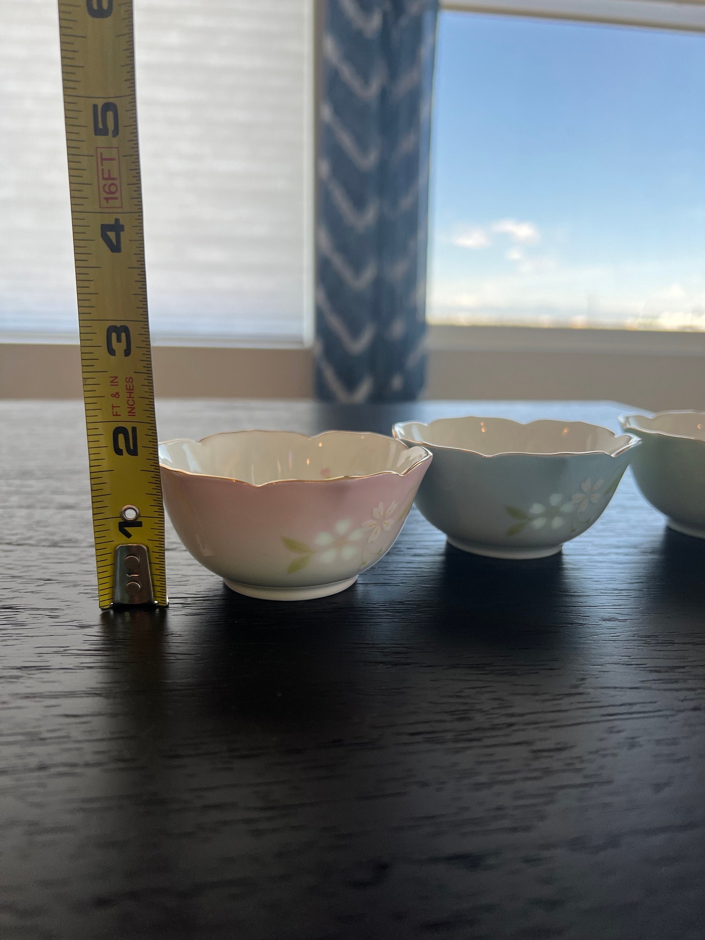 Arita Ware Japanese Porcelain Firefly Flower Gold Rim Rice Bowl Set - Etsy