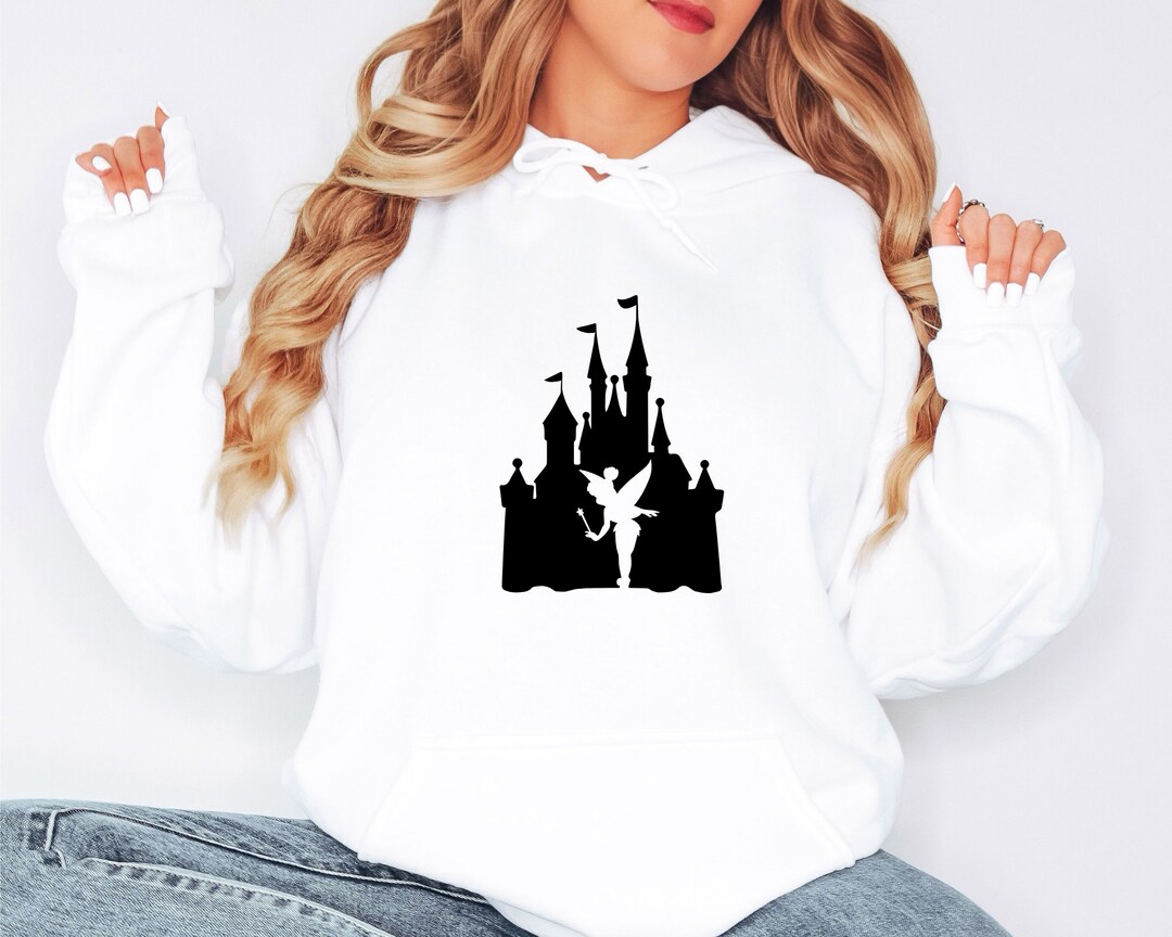 Tinkerbell Peter Pan Castle Disney Graphic Sweater Disneyland - Etsy