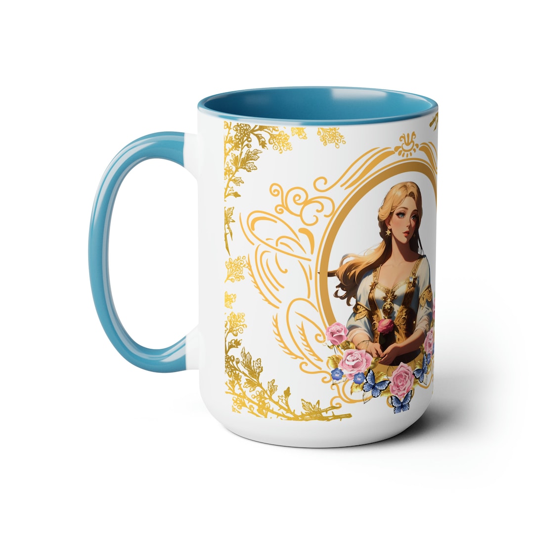 Rococo Baroque Academia Coffee Mug Two-tone 15oz Mug Timeless - Etsy