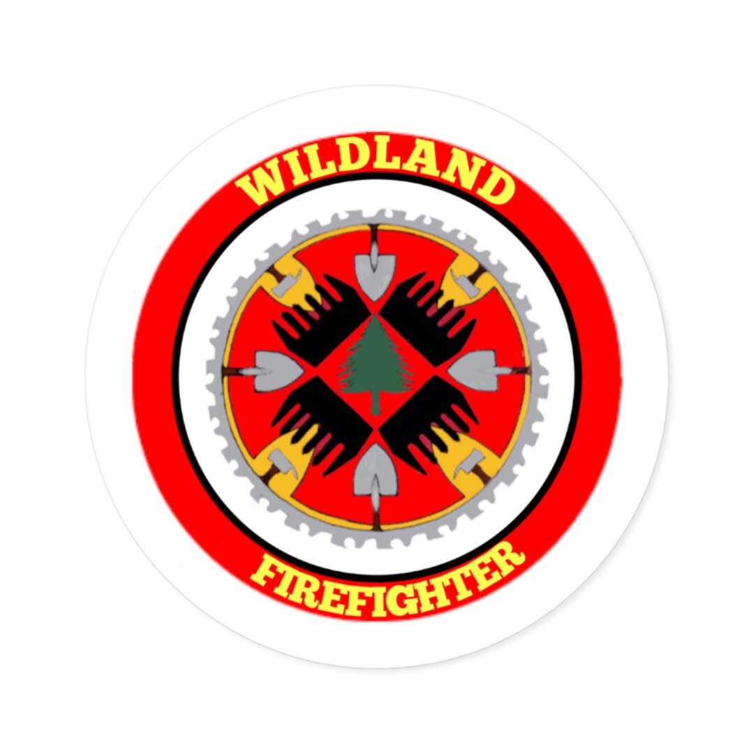 Wildland Firefighter Tools Round Stickers, Indoor\outdoor - Etsy