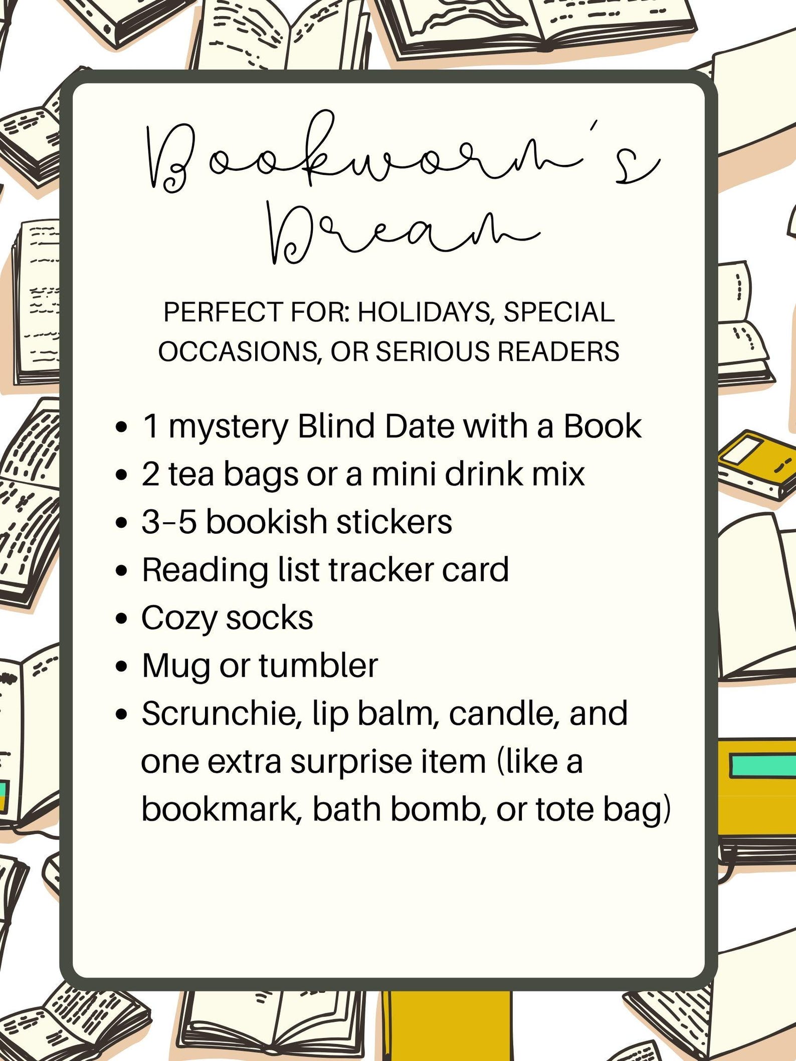 Blind Date With a Book Box: Cozy Reading Gift Set - Etsy