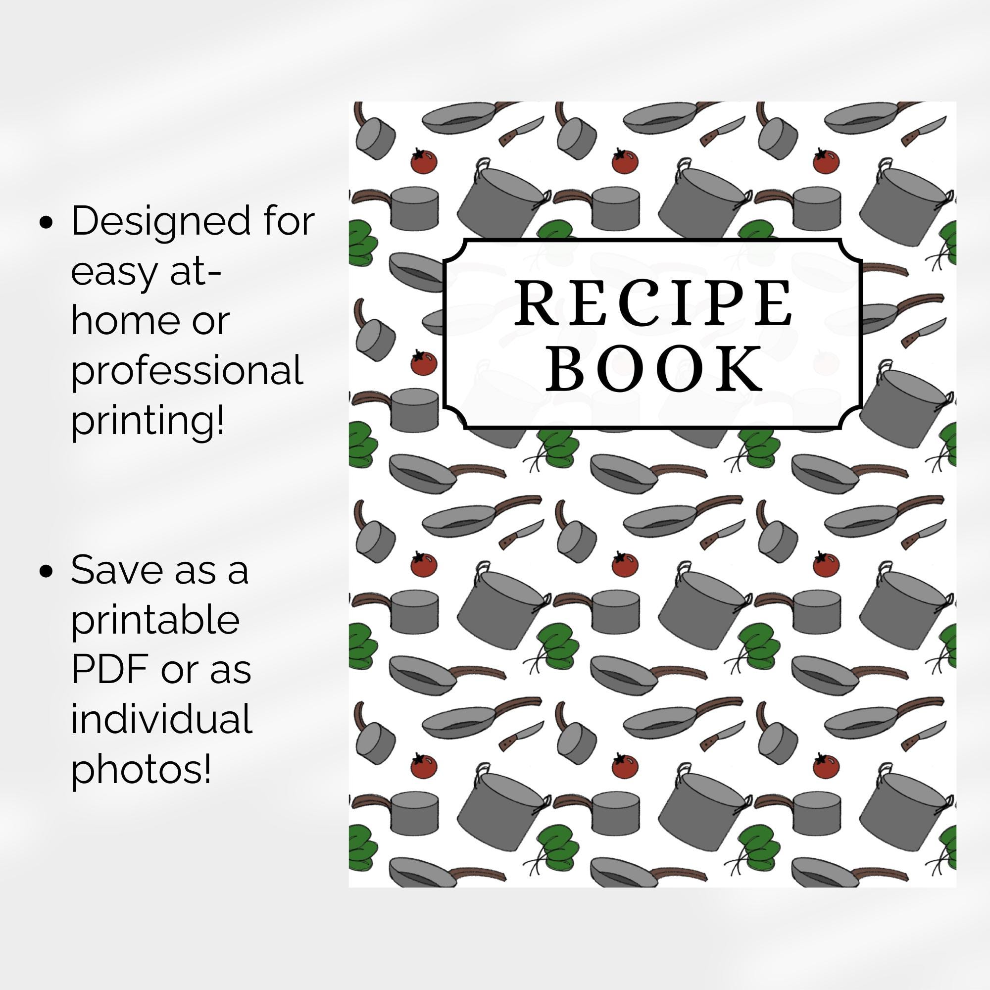 Canva Template - Recipe Binder - Custom Printable Template With ...