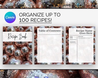Canva Template Recipe Binder Custom Printable Template With ...