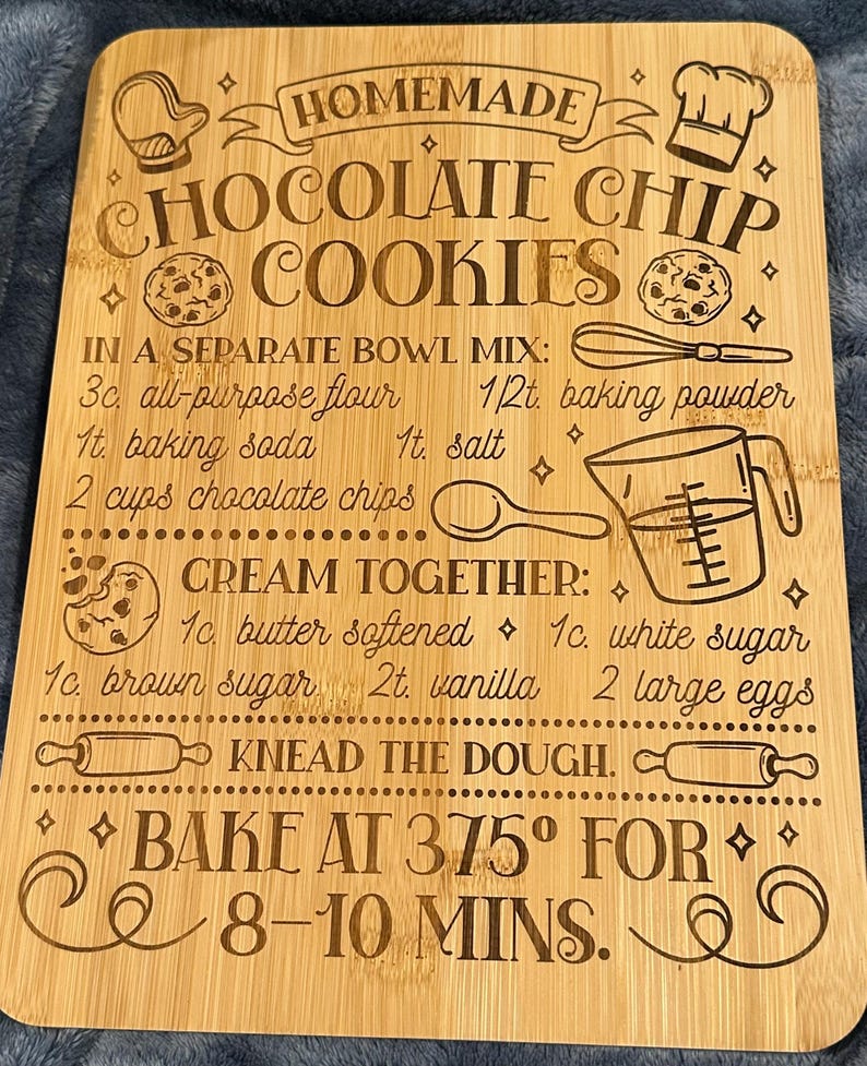 Recipe Board - Etsy