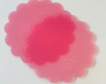 Scalloped Cake Guide // Acrylic Cake Guides / Scallop Shape Cake Guide ...