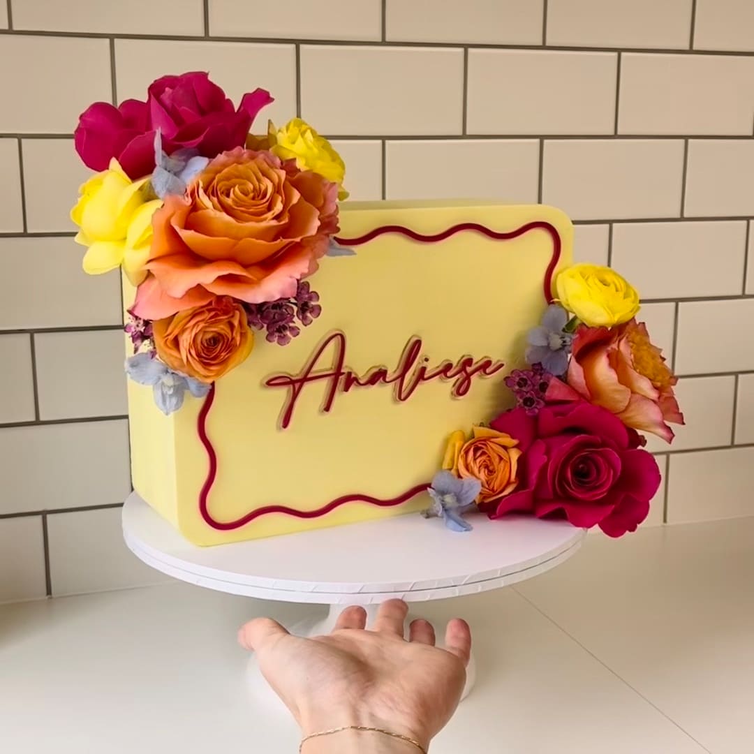 Cake Shape Guides - Curved Rectangle - Etsy