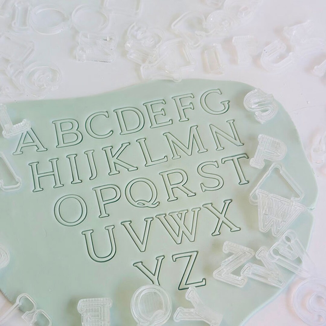 Alphabet Embosser and Cutters - Etsy