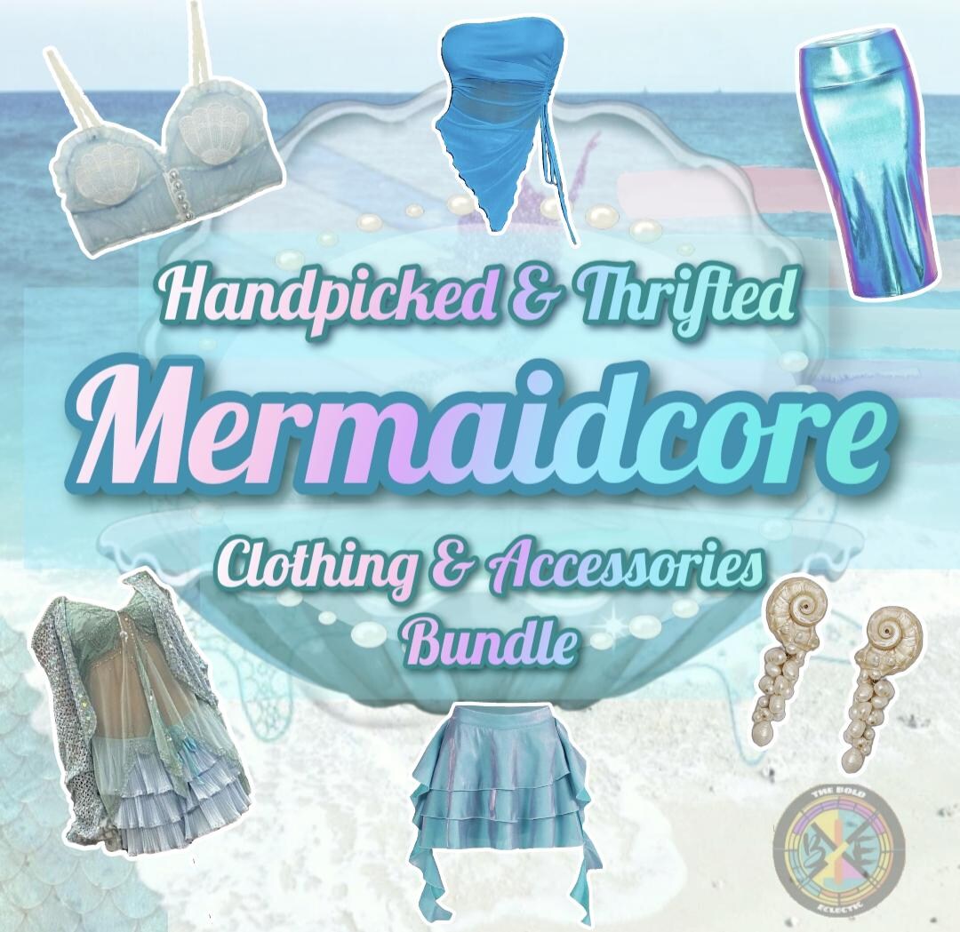 Mermaidcore Aesthetic Handpicked Thrifted Handmade Vintage Clothing ...