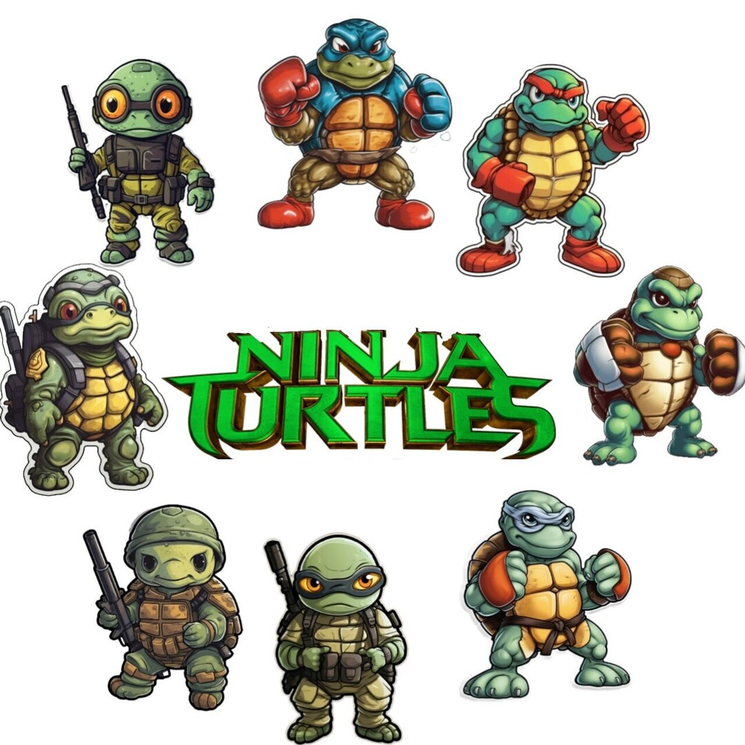 Ninja Turtles Clipart JPG/PNG/SVG - Etsy