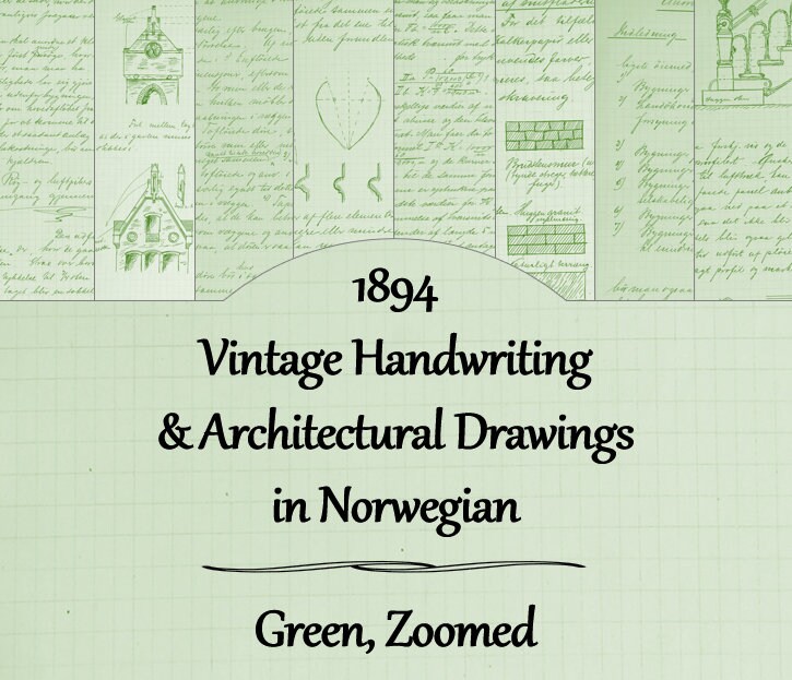Authentic Vintage Housebuilding Notebook, Green, Zoomed, 138 Pages 4 ...