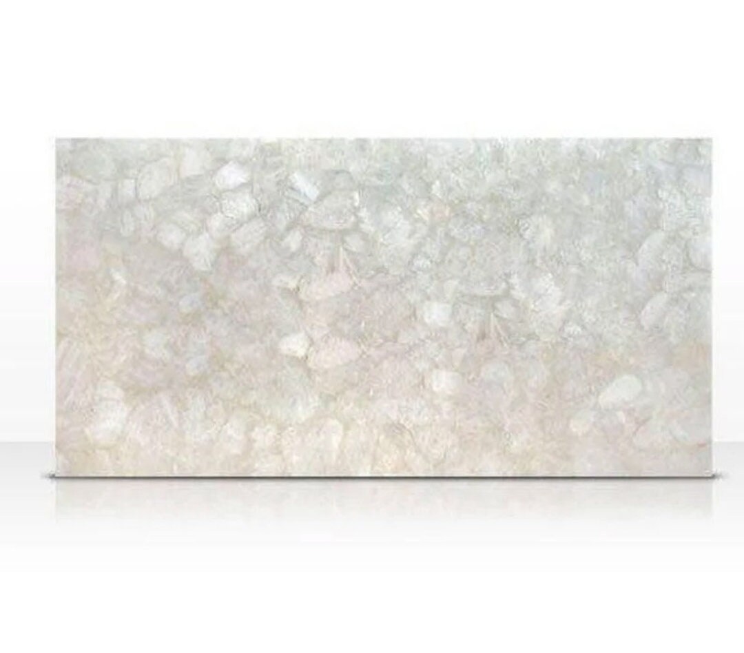 Handmade White Quartz Countertop / Custom Table Quartz Console Table ...