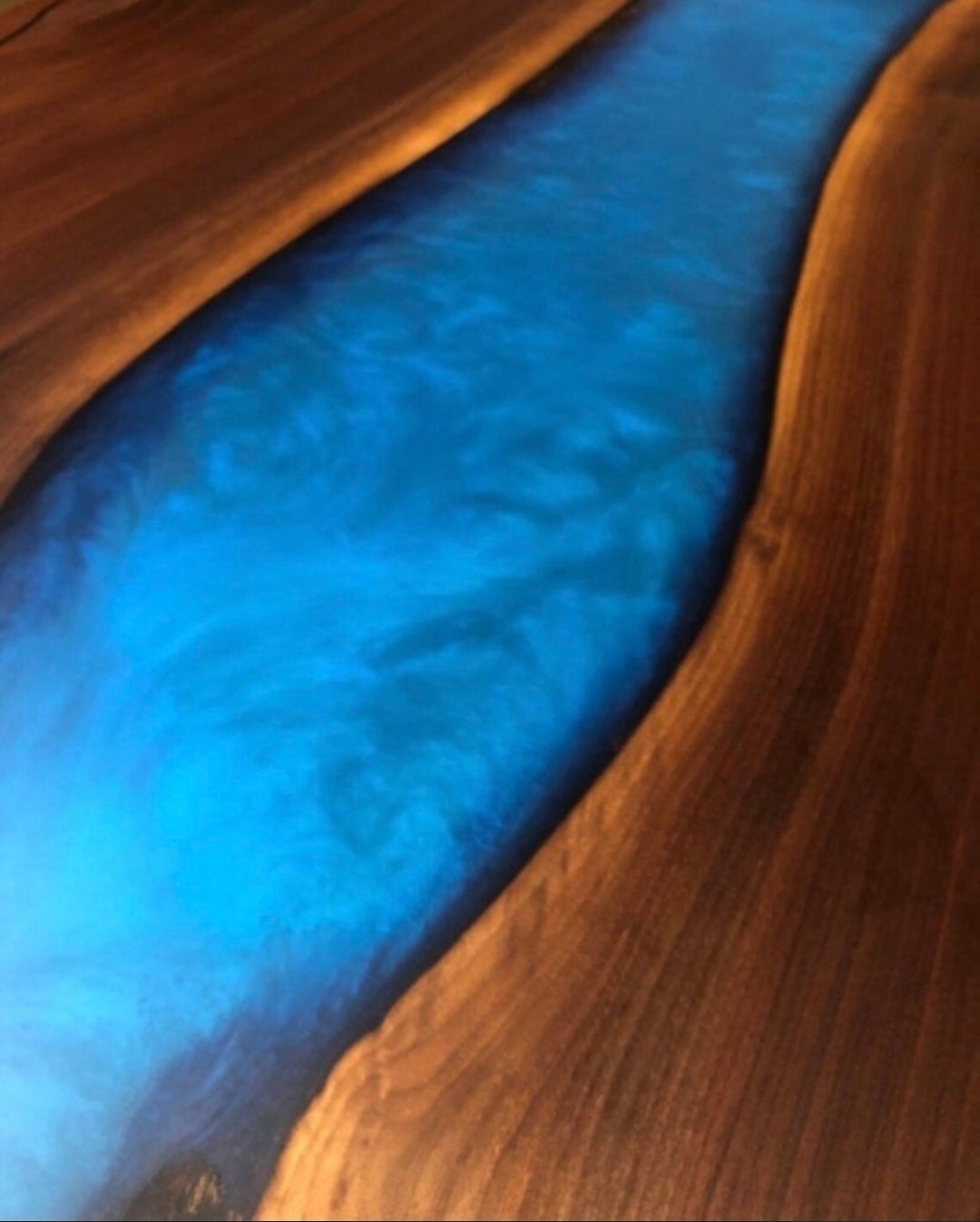 Blue Resin Table for Living Room Center Table Tabletop for Dining Area ...