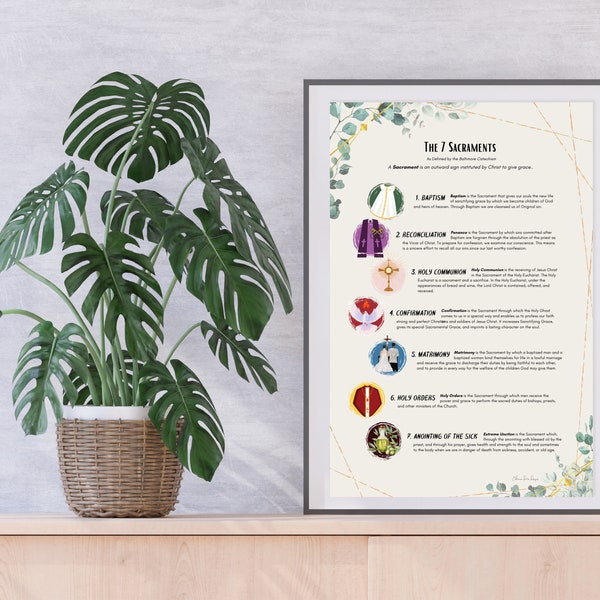 7 Sacraments Poster - Etsy