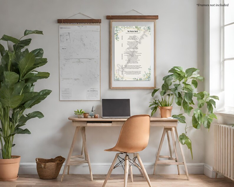 The Catholic Nicene Creed Prayer Poster Card Catholic Art Wall Decor ...