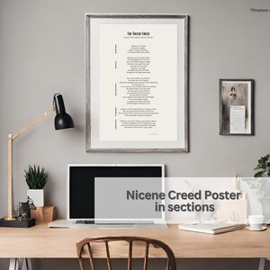 The Catholic Nicene Creed Prayer Poster Card Catholic Art Wall Decor ...