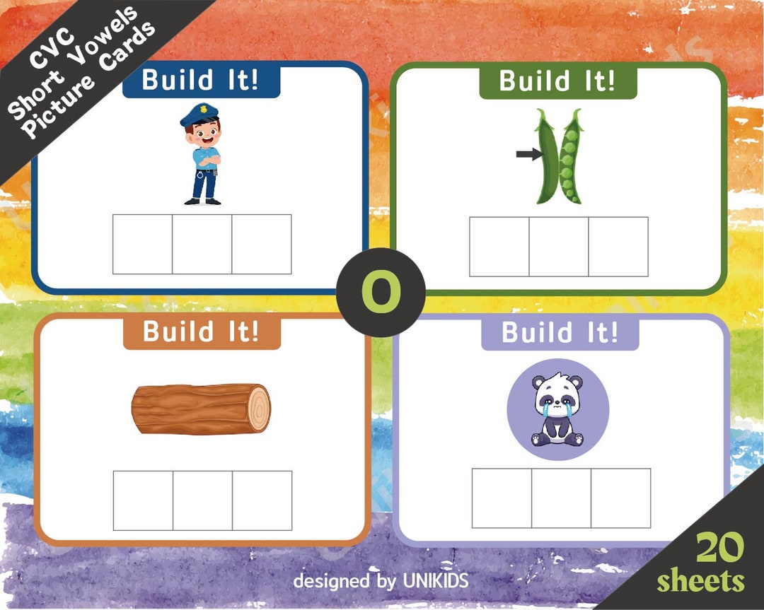 Word Builders: CVC Short 'o' Vowel Edition - Etsy