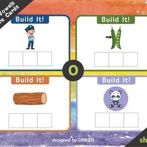 Word Builders: CVC Short 'o' Vowel Edition - Etsy