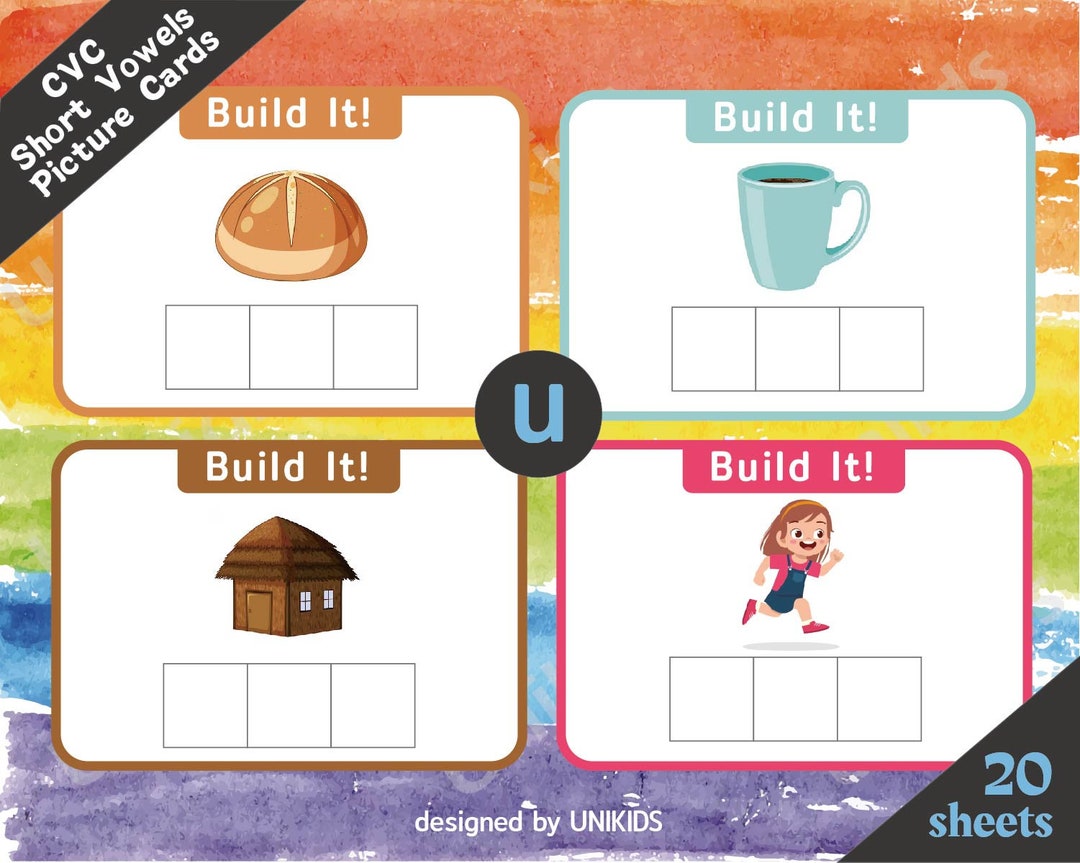 Word Builders: CVC Short 'u' Vowel Edition - Etsy