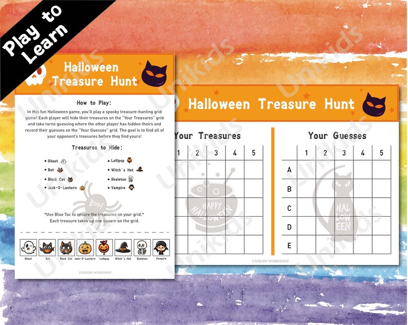 Printable Halloween Games Bundle for Kids | Dots&boxes | Tic Tac Toe ...