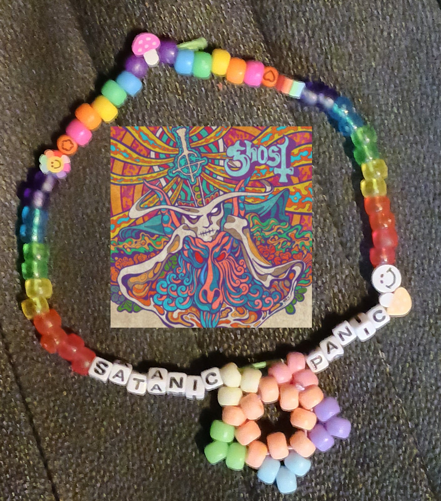 Satanic Panic Kandi Ghost Band Inspired Choker - Etsy