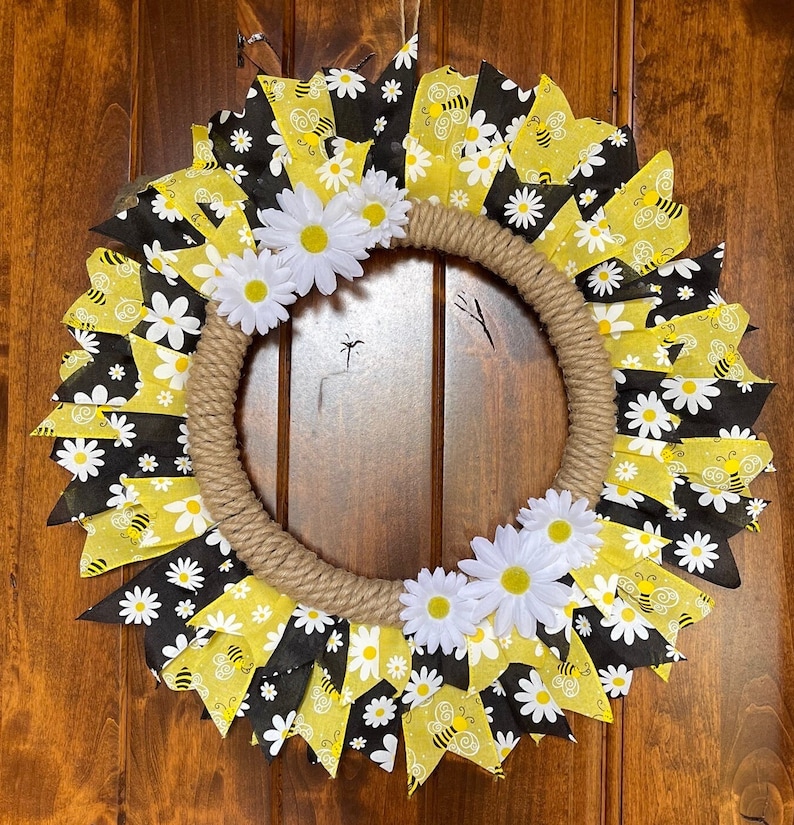 Daisy Wreath With Jute Rope - Etsy
