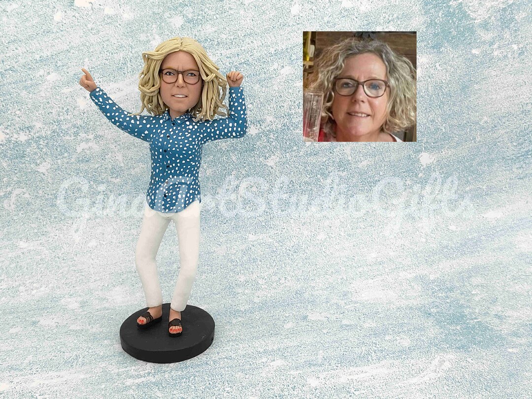Dancing Woman Bobblehead Custom, Dancing Statue Custom, Funny Gift for ...