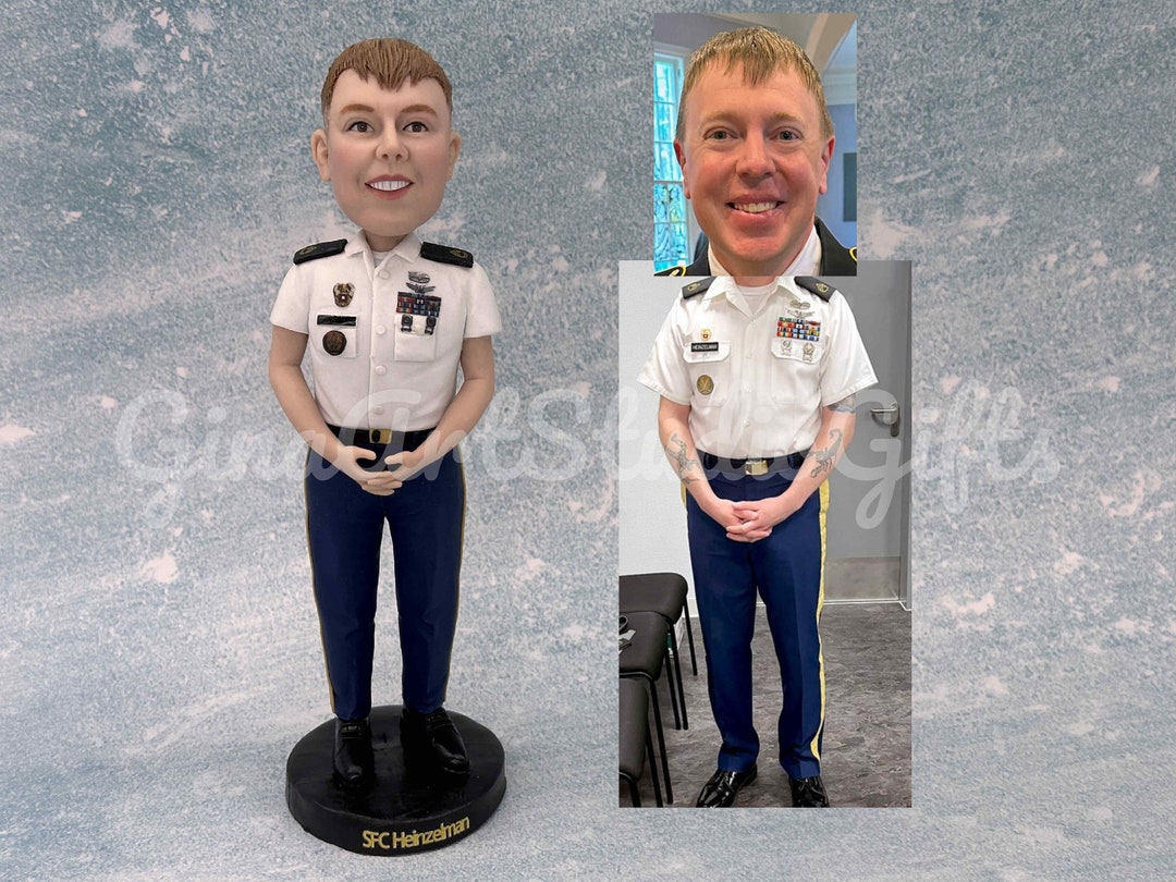Soldier Bobbleheads Custom, Personalized Gift for Army Air Force Navy ...