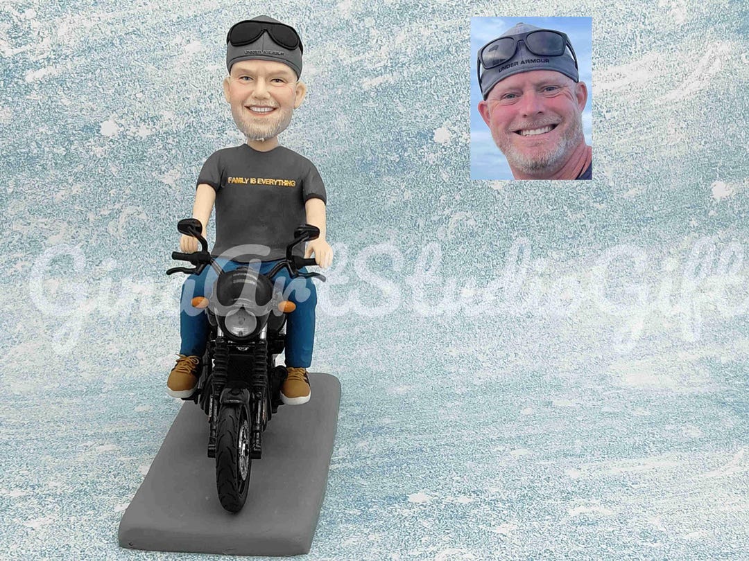 Motorcyclist Bobblehead Custom From Photo, Personalized Motorcycle ...