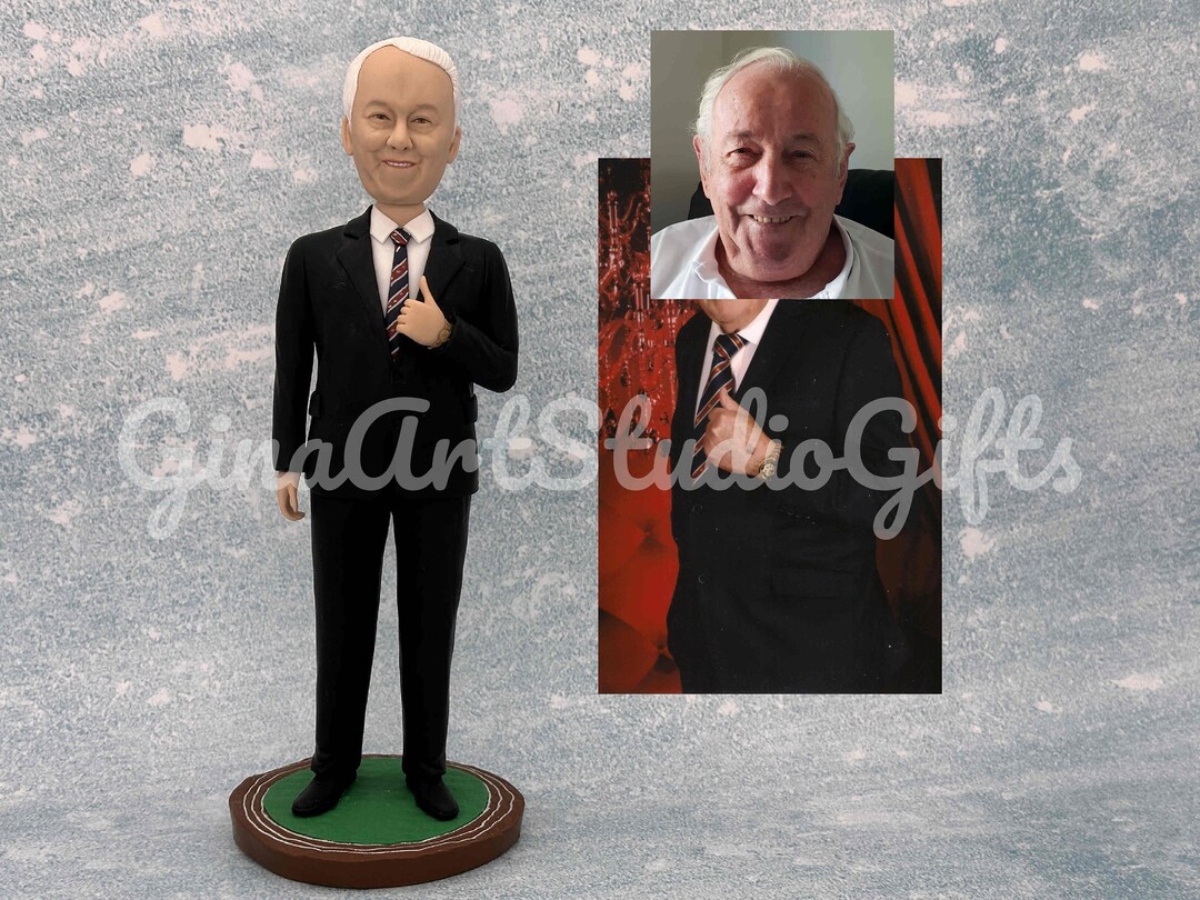 Dad Bobblehead Custom, Grandpa Figure Personalized, Grandfather ...
