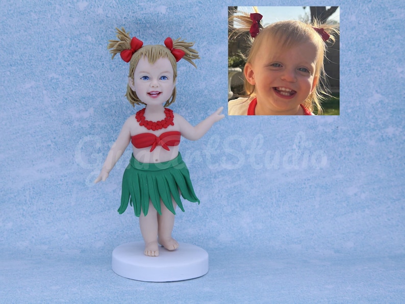 Custom Hula Girl Bobblehead, Hawaii Hula Girl Dashboard Decor, Hula ...