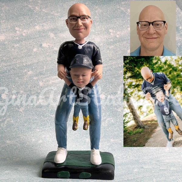 Father Son Figurines - Etsy