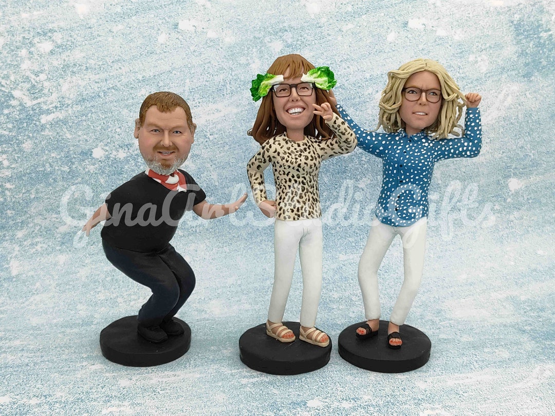 Dancing Friends Bobblehead Custom, Dancer Figurine Personalized, Party ...