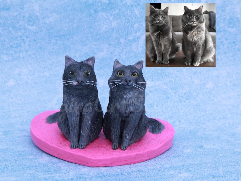 Custom Cat Cake Topper, Pets Birthday Gift, Dog Caketopper Miniature ...