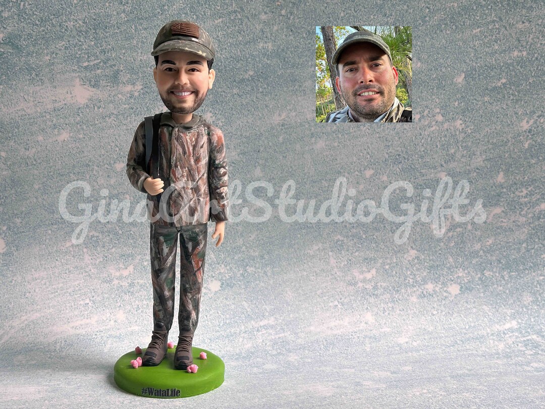 Hunter Bobblehead Custom, Christmas Gift for Husband, Boyfriend, Hunter ...