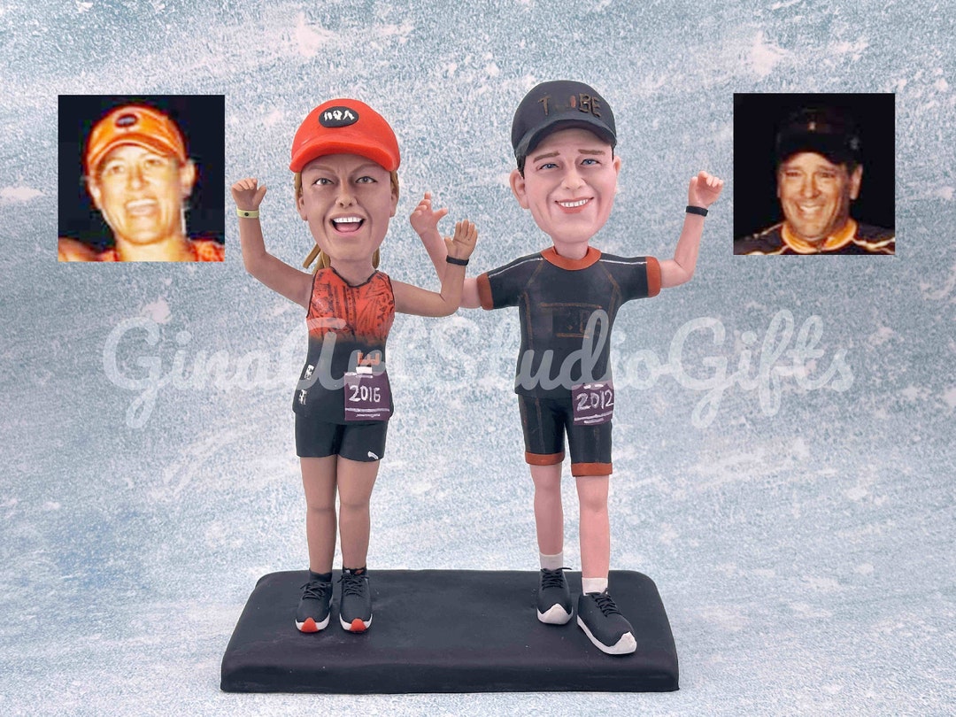 Runner Bobblehead Custom, Marathon Runner Gift, Marathon Ornament ...