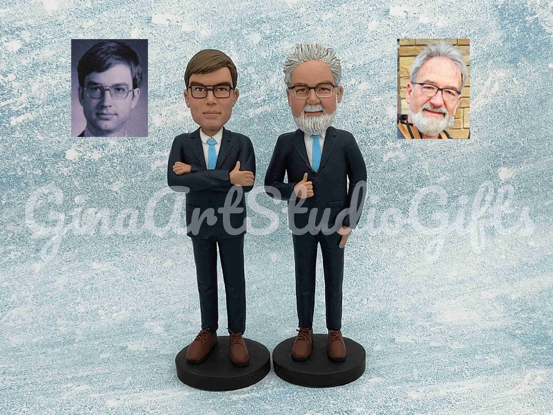 Custom Dad Bobbleheads in Young & Old Age, Personalized Meaningful ...