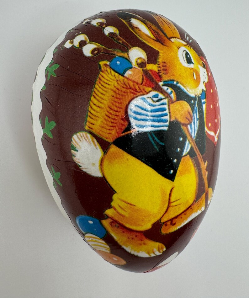 Vintage Echt Erzgebirge Germany Brown Papier Mache Easter Egg Crying ...
