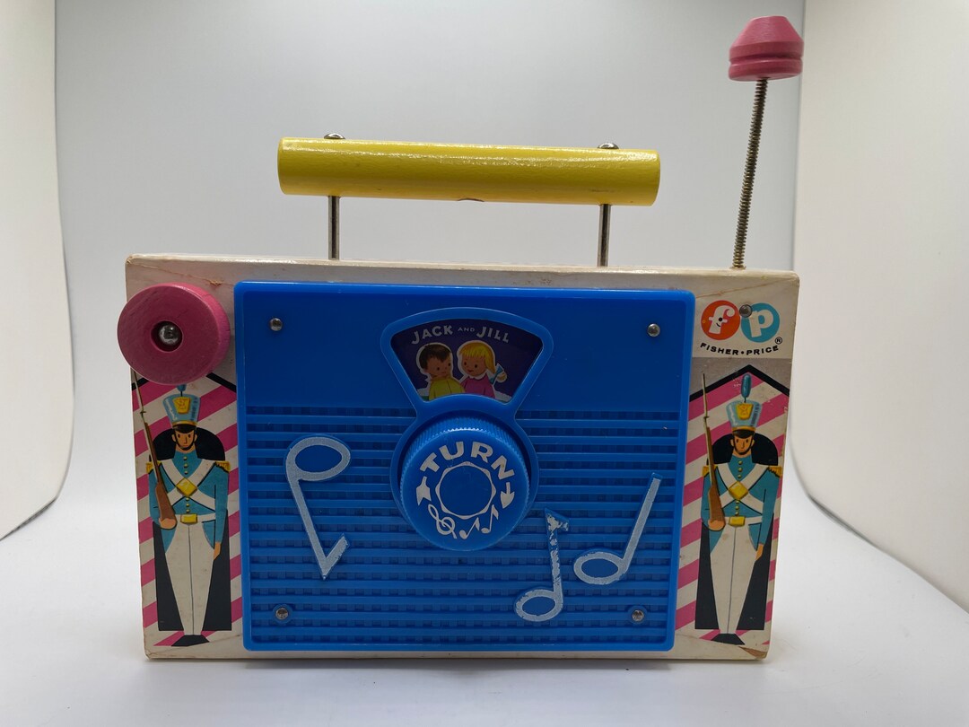 Fisher Price TV - RADIO Jack and Jill Story Plays Music 59-62 Made in ...
