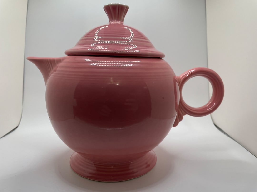 Fiesta Rose 5 Cup Teapot With Lid Vintage Retired Homer Laughlin - Etsy