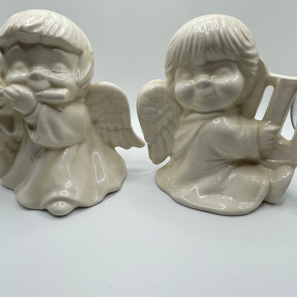 Ceramic Angels Playing Instruments - Etsy