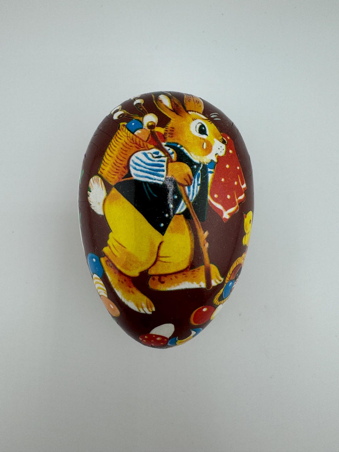 Vintage Echt Erzgebirge Germany Brown Papier Mache Easter Egg Crying ...