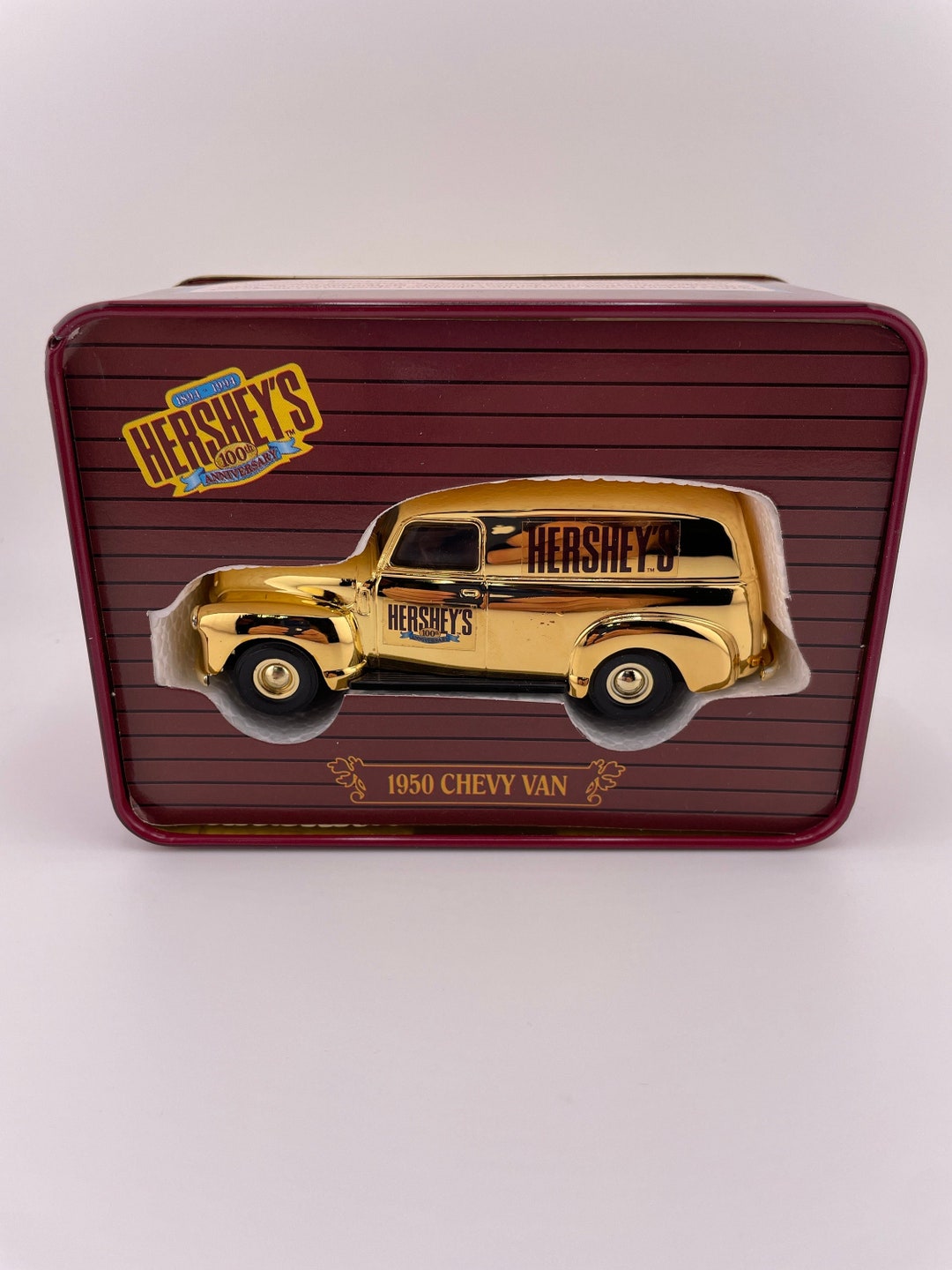 1994 ERTL Hershey's 1950 Chevy Van in Tin With Original Box 1:43 - Etsy