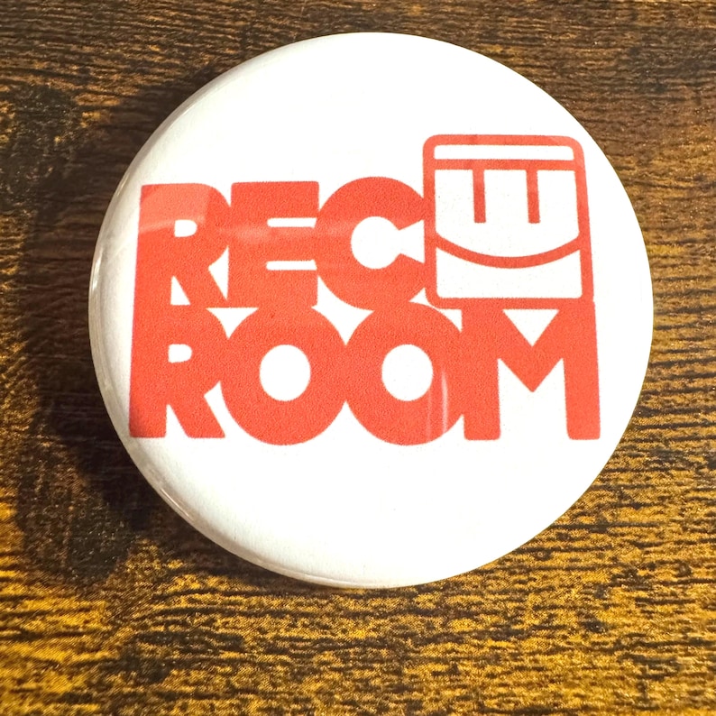 Rec Room Pinback Buttons 2.25" Round Rec Room Pin Gifts Merch Gamer Rec ...