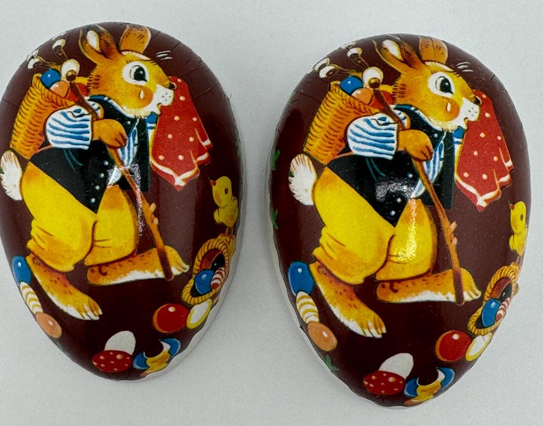 Vintage Echt Erzgebirge Germany Brown Papier Mache Easter Egg Crying ...