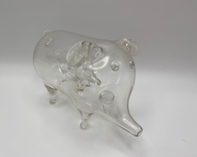 Handblown Glass Pig Inside of a Pig - 4" Long - Made in Taiwan - Etsy