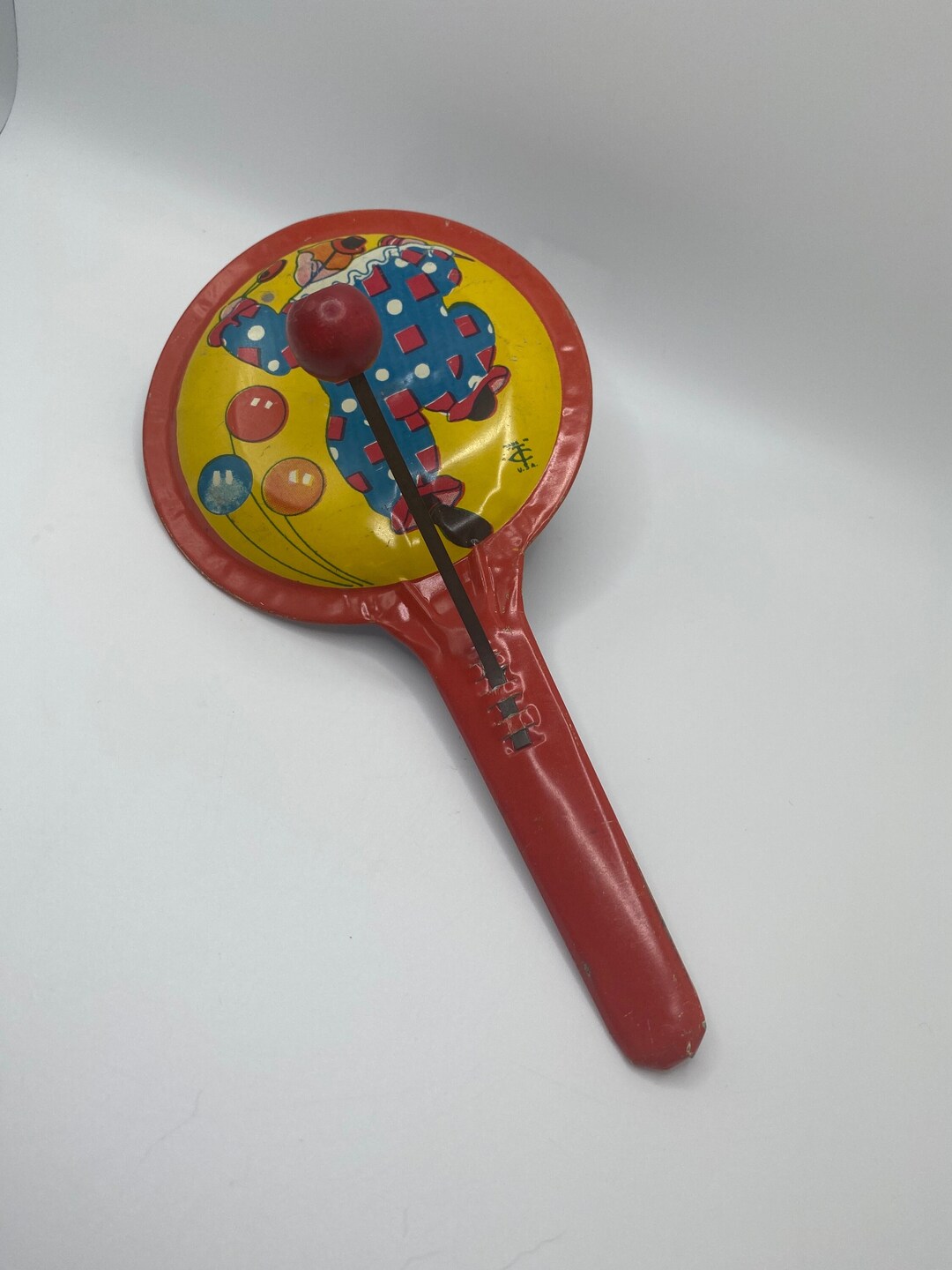 1940s T Cohn Tin Litho Clown Noisemaker Wood Clappers Made in USA - Etsy