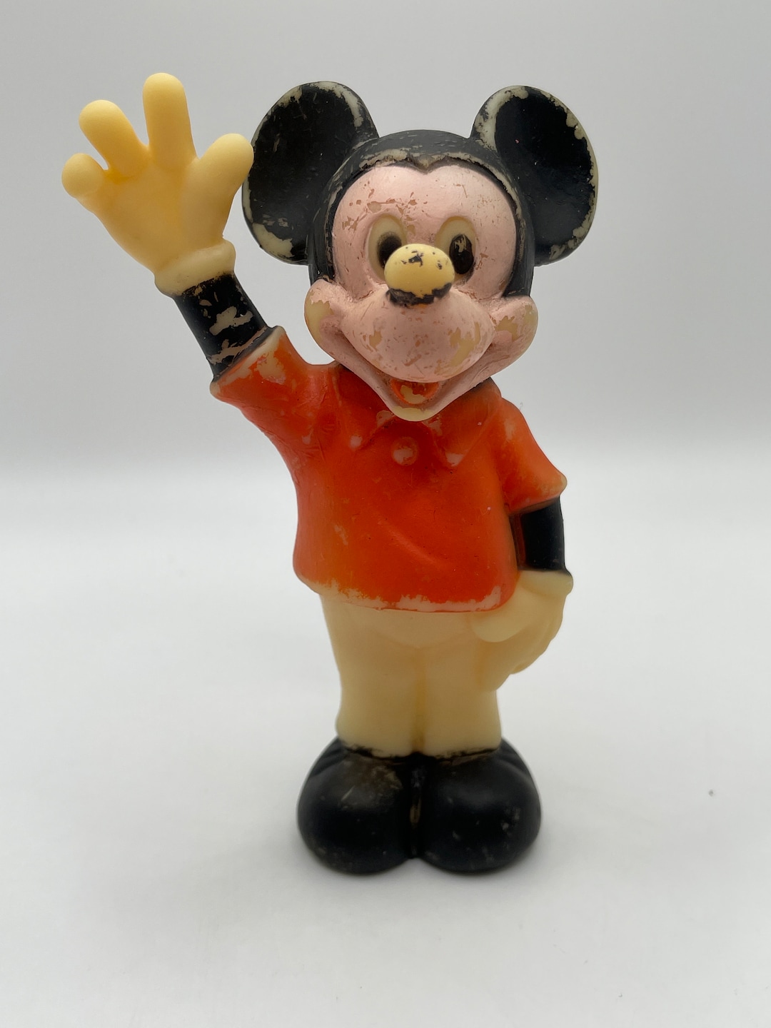 Vintage 1977 Walt Disney Productions Rubber Mickey Mouse Toy - Etsy