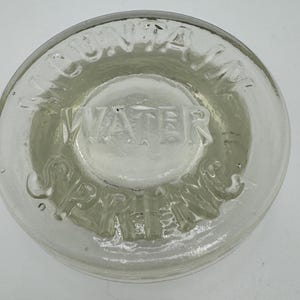 Mountain Spring Water Glass Top 25 Inches Glass Water Jug Topper ...